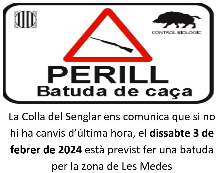 Batuda de cacera a Les Medes - Web oficial de l'Ajuntament de Sant ...